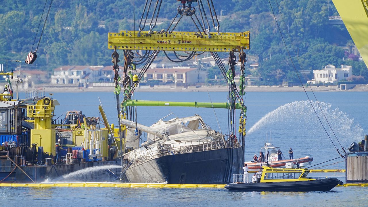 Verity - Bayesian Superyacht Raised Off Sicily 10 Months After Sinking