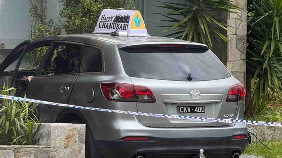 Verity - Rabbi's Hanukkah-Decorated Car Firebombed in Melbourne